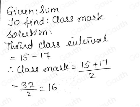 Solved 15 Consider The Frequency Distribution Table Below What Is