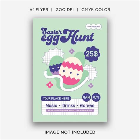Premium Vector Easter Egg Hunt Flyer Template