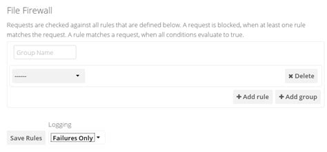 File Firewall Enterprise Only — Documentation Manuel Dadministration