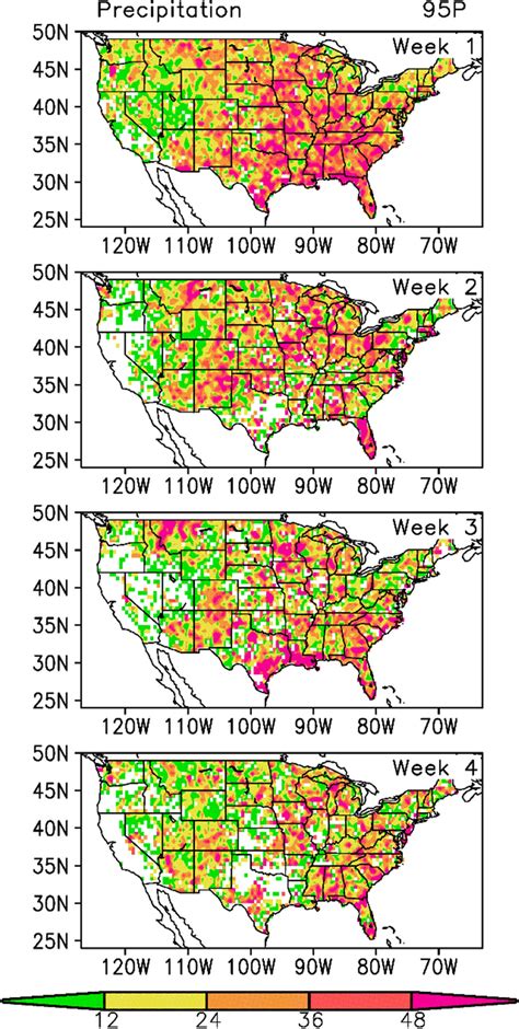 Rms Errors Of Ufs Forecasts In Precipitation Mm Day⁻¹ Above 95p Of Download Scientific