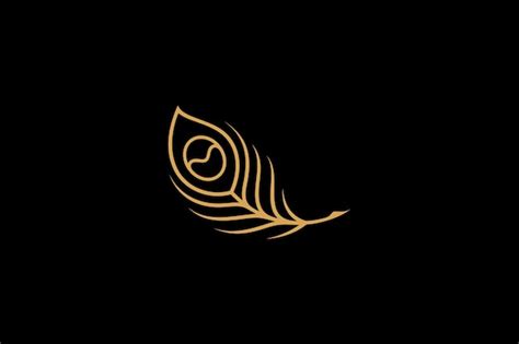 Peacock Feather Logo Design