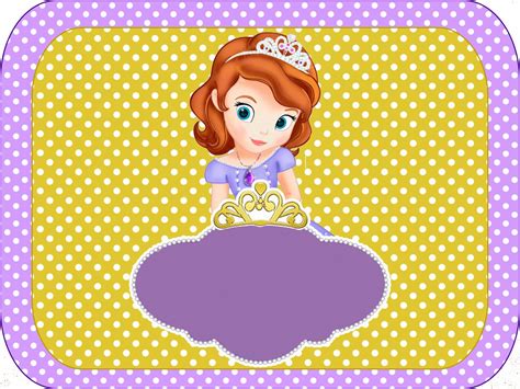 Princesa Sofía Etiquetas Gratis Para Candy Bar Ideas Y Material