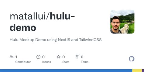 GitHub Matallui Hulu Demo Hulu Mockup Demo Using NextJS And TailwindCSS
