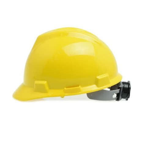 Jual Krisbow Brim Helm Keselamatan Kerja Hdpe Kuning Helmet Front Brim Yellow Helm Proyek