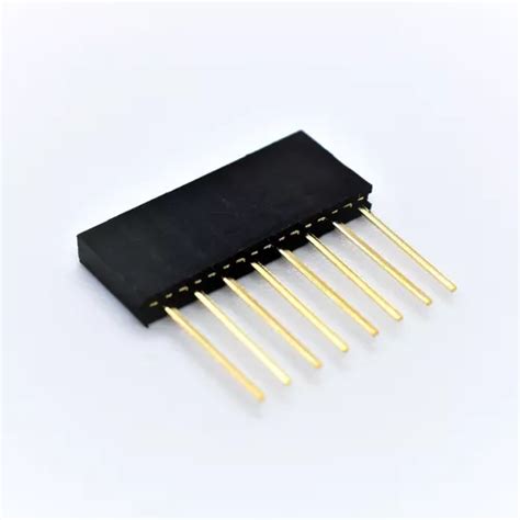 tira header conector de 8 pines largos hembra arduino 10 pza mercadolibre