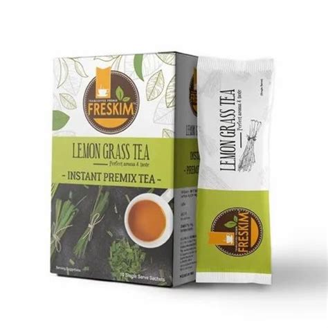 Lemon Flavor Lemon Grass Singal Sachet Instant Tea Premix Powder