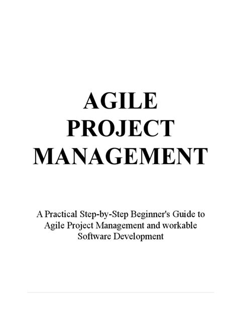 agile project management full work download free pdf scrum