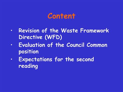 PPT Revision Waste Framework Directive PowerPoint Presentation Free Download ID