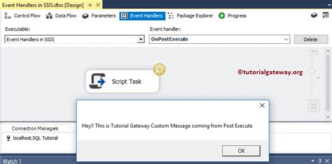 Event Handlers In Ssis