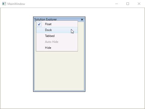 Dealing With Windows In Wpf Docking Control Syncfusion®
