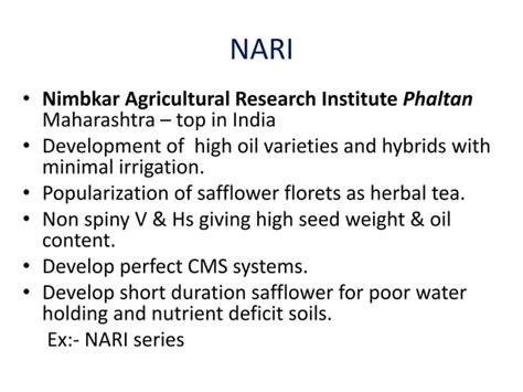 Safflower Pptx Gardening Home And Garden