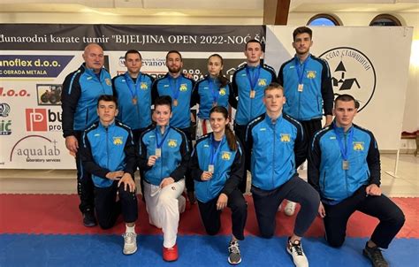 Осум медали за каратистите на Макпетрол на Меѓународниот турнир „Бјелина опен Ноќ на