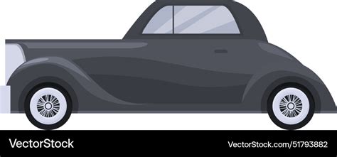 Classic Grey Coupe Automobile Presenting Side View