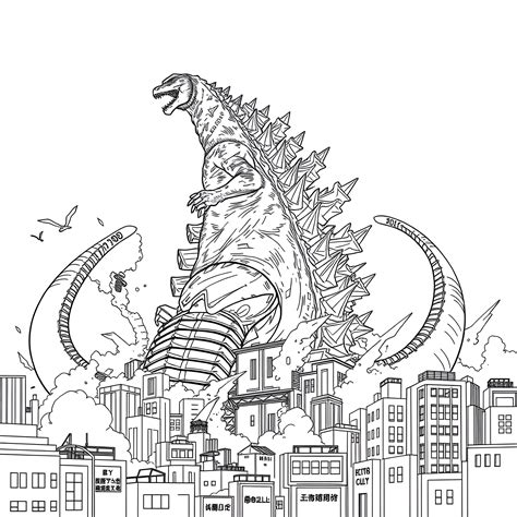 Best Shin Godzilla Coloring Pages Free Printable Pdf