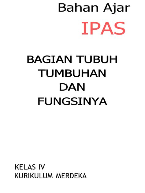 Modul Ajar Ipas Topik A Kelas 4 Sm 1 Pdf