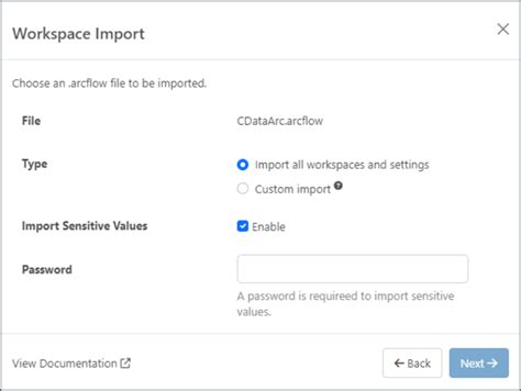 CData Arc Importing And Exporting Version