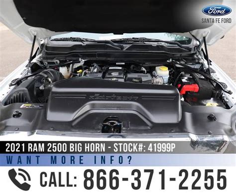 2021 Ram 2500 Big Horn 4wd Diesel Engine Camera For Sale In Alachua