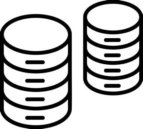 Database Line Icon 14698738 Vector Art At Vecteezy