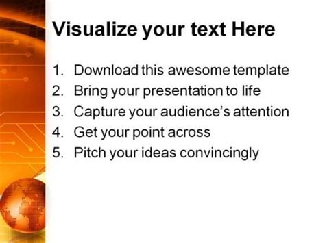 Abstract With Globe Earth PowerPoint Themes And PowerPoint Slides