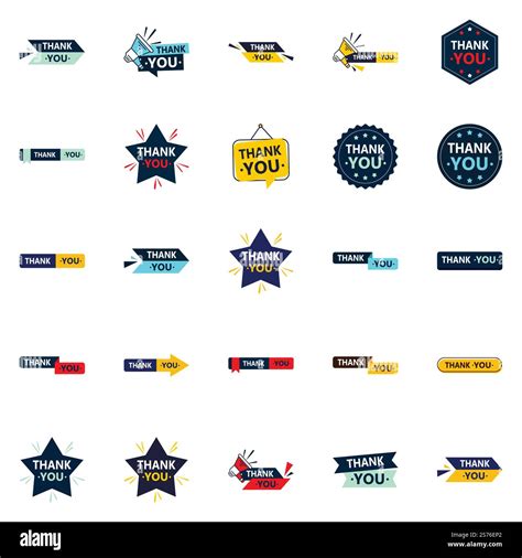 25 Modern Vector Elements To Express Your Gratitude In An Updated Way Stock Vector Image And Art