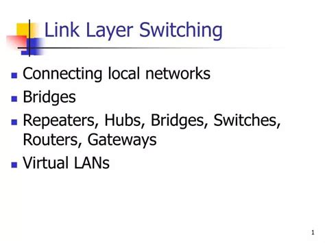 Ppt Link Layer Switching Powerpoint Presentation Free Download Id
