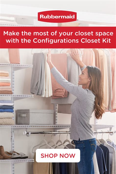 Rubbermaid Configurations 4 To 8 Ft Custom Closet Organizer Kit White 2 Pack