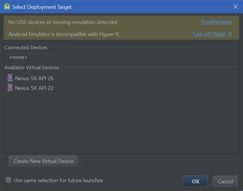 How To Fix Android Studio S Android Emulator Is Incompatible With Hyper V Error Show Top