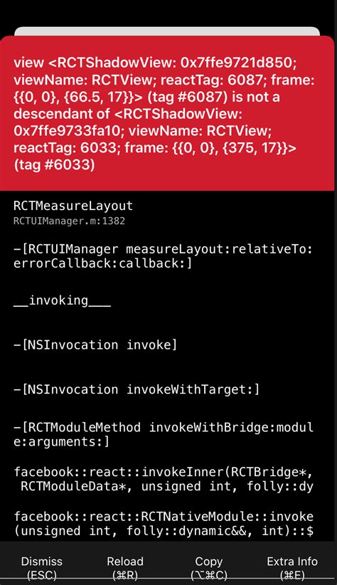 measurelayout desecendant of error r reactnative