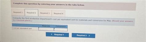 Solved Exercise 5 8 Algo Equivalent Units Cost Per