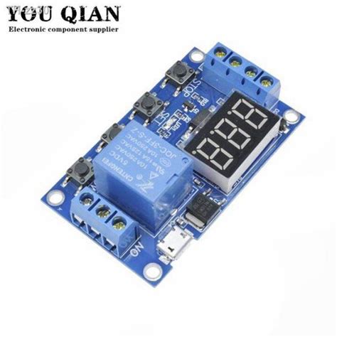 ☾☢ dc 6 30v support micro usb 5v led display automation cycle delay timer control off switch