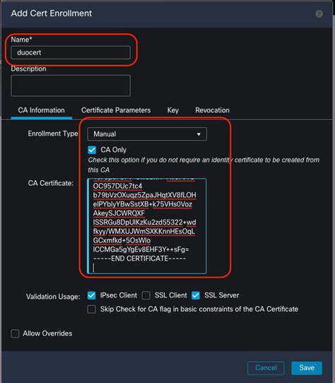Configure Certificate Authentication And Duo Saml Authentication Cisco