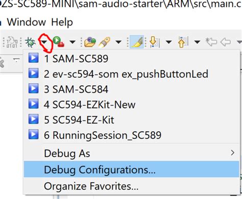 setting up a debug session [analog devices wiki]