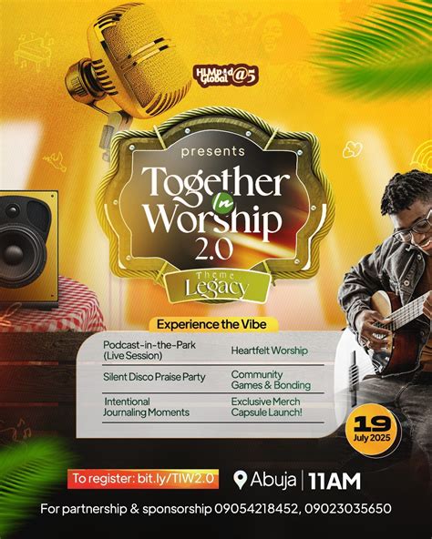 Together In Worship 2 0 Xl Creative Hub Abuja Fc July 19 2025