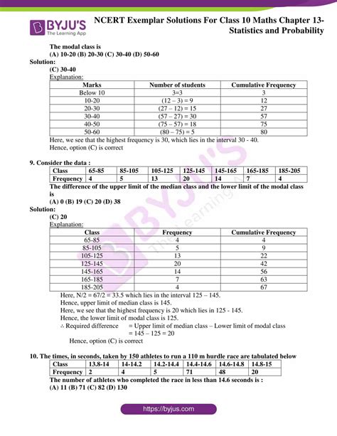 Ncert Exemplar Class 10 Maths Solutions Chapter 13
