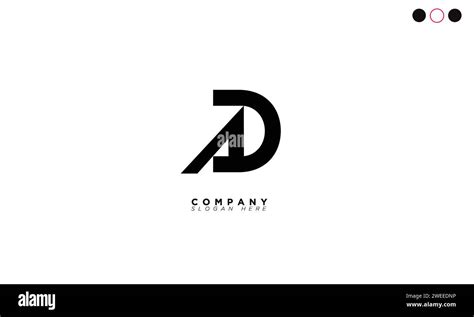 Ad Alphabet Letters Initials Monogram Logo Stock Vector Image And Art Alamy