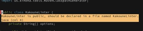 Java Linter Requires A Small Modification To Rctoolslintkak Or A