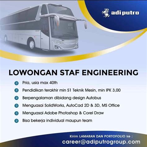 Lowongan Adi Putra Departemen Teknik Mesin Universitas Brawijaya