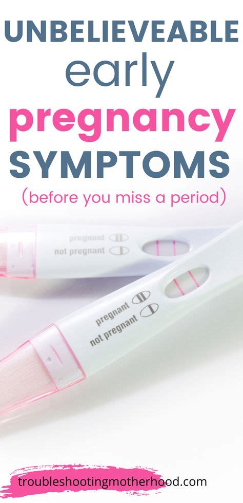 First Symptoms Of Pregnancy