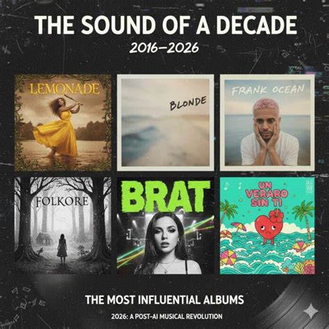 Most Influential Albums Of The Last Decade 2016 2026