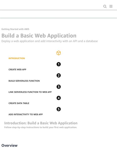 Build A Basic Web Application On Aws Pdf Web Application Amazon