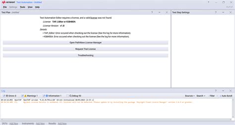 Licensing Issue With Keysight Test Automation 921 Technical Opentap Community Forum