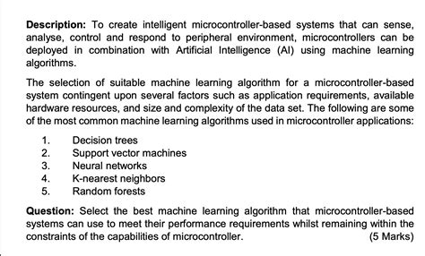 Solved Description To Create Intelligent