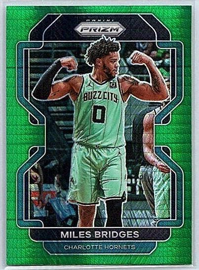 2021 22 Panini Prizm Miles Bridges 132 Green Hyper Prizm For Sale