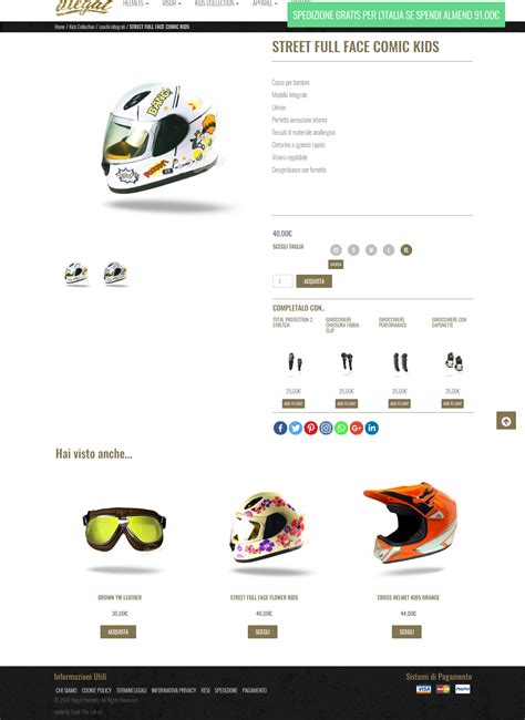 Website Development Illegal Helmets ECommerce Code This Lab Srl