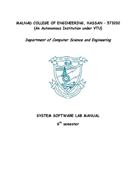 Ss Lab Manual Pdf Unix Operating System