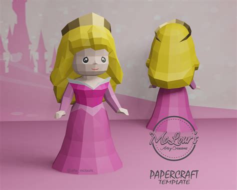 Doll 68 Diy Craft Template Pdf Studio Svg Low Poly Papercraft 3d