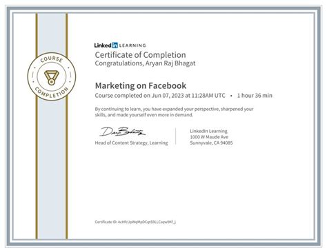 Aryan Raj Bhagat On Linkedin Certificate Of Completion