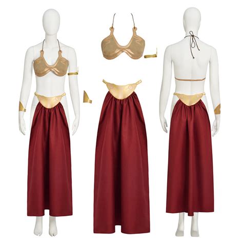 Star Wars Leia Organa Solo Cosplay Costume Princess Leia Slave Outfit