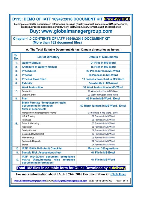 Iatf 16949 Clauses Iatf 16949 Requirements 55 Off