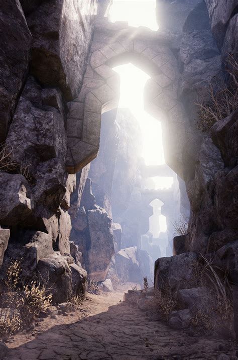 Ravine Cai Phillips Landscape Art Fantasy Landscape Landscape Concept